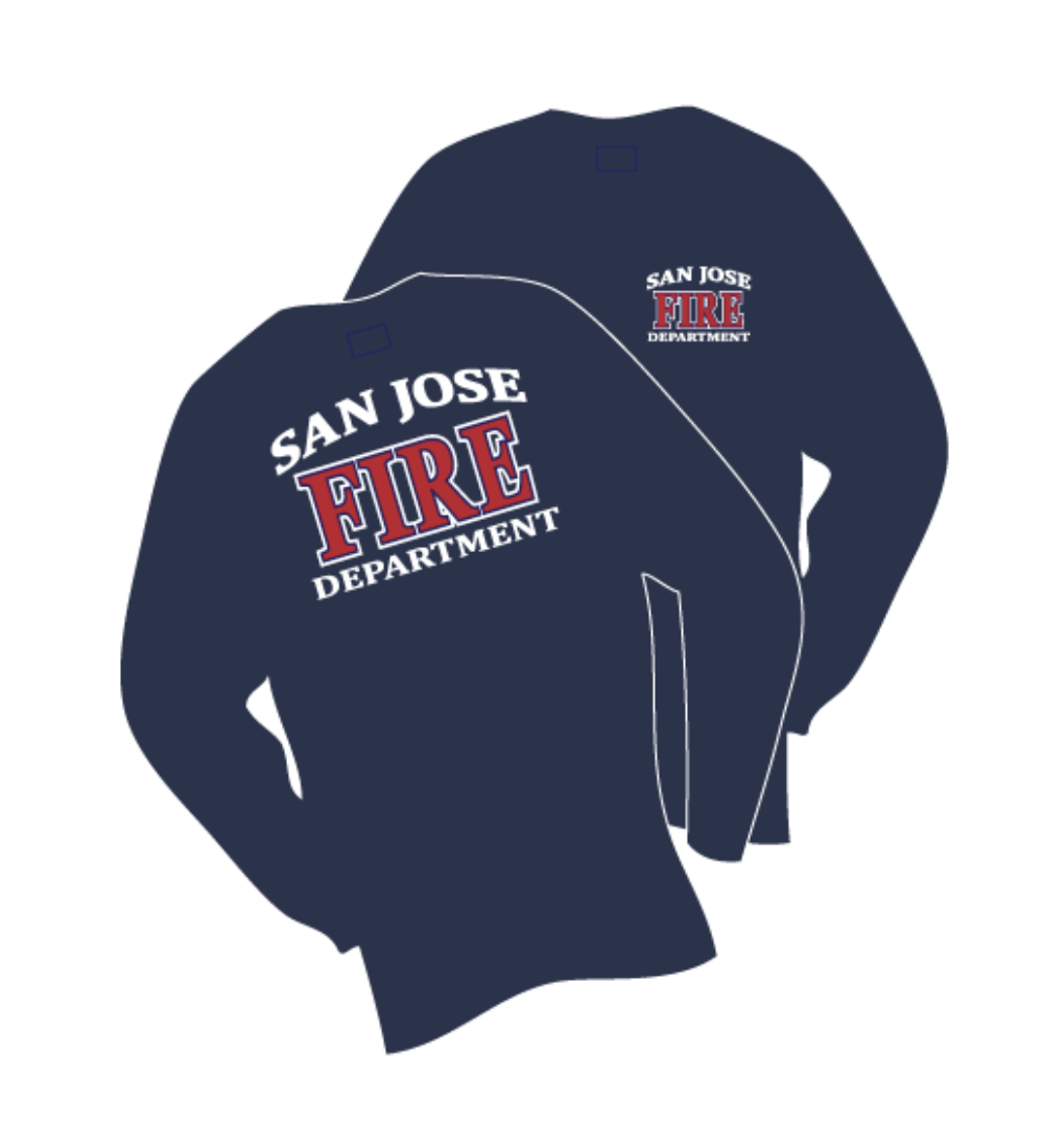 Regulation Long Sleeve T-Shirt | San Jose Fire Fighters, IAFF Local 230 ...